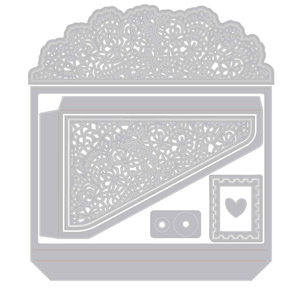 Sizzix Thinlits Dies Set By 49 And Market 10/Pkg Laced Folio – Scrap en masse