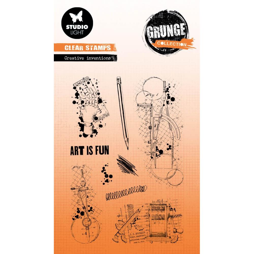 Studio Light Grunge Clear Stamps Nr. 515, Creative Invention – Scrap en ...