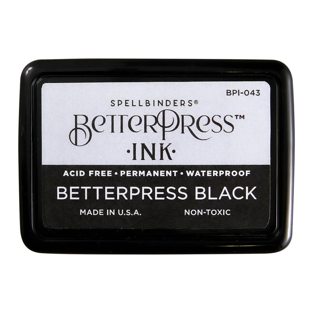Spellbinders BetterPress Ink Pad Black, Full Size – Scrap en masse