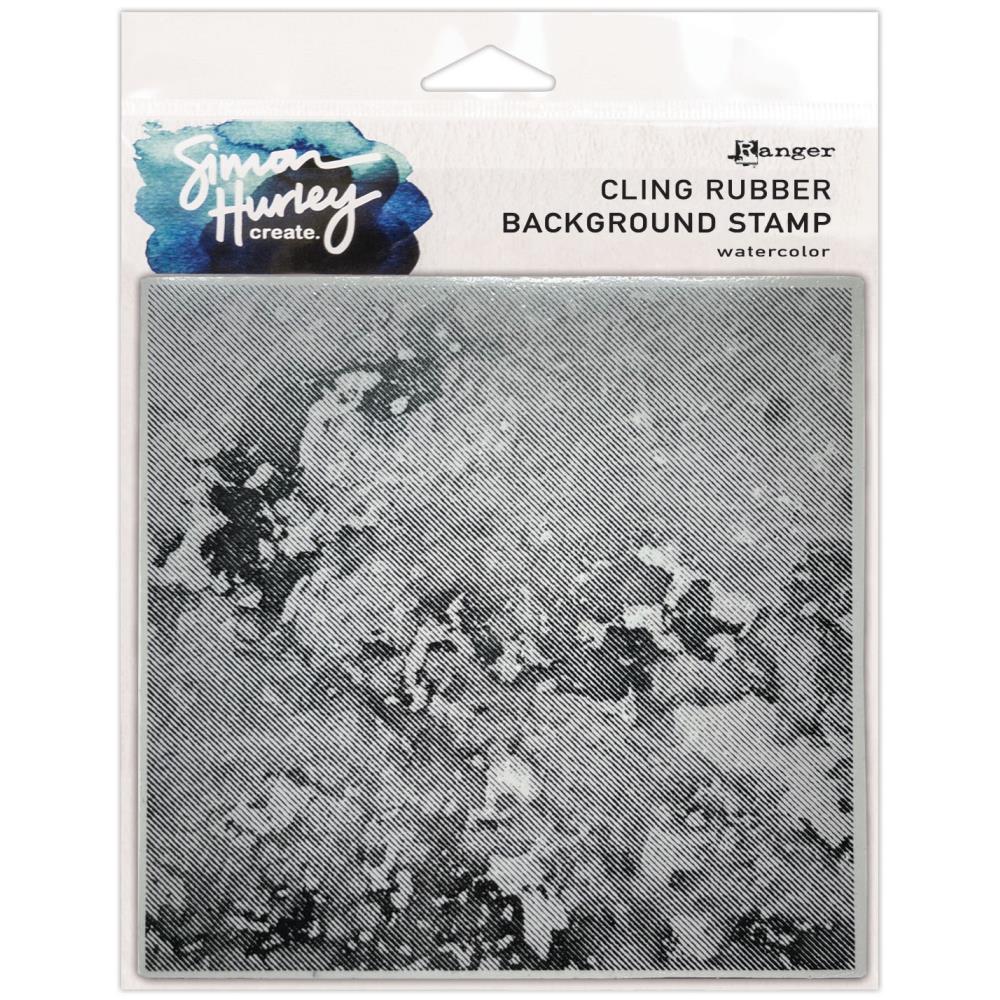 Simon Hurley - create. Background Stamp 6"X6" Bold Watercolor – Scrap ...