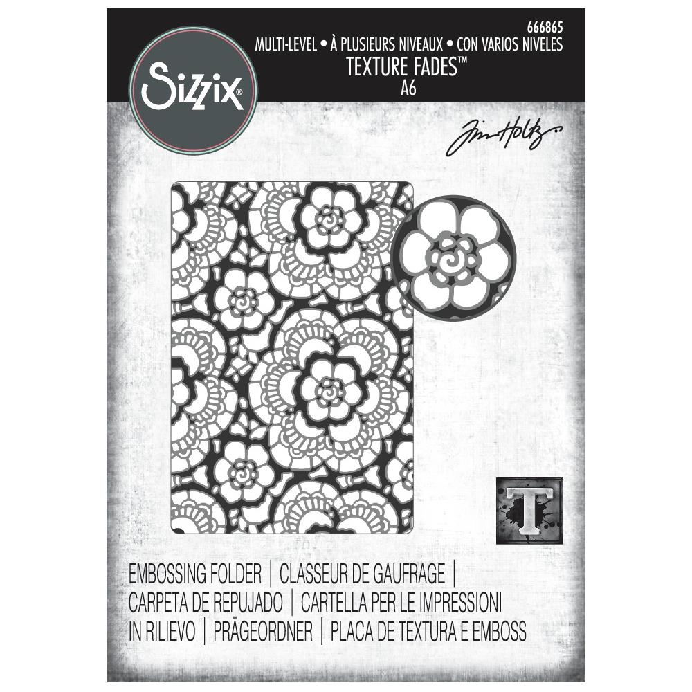 Sizzix Embossing Folder By Tim Holtz Vault Lace – Scrap en masse