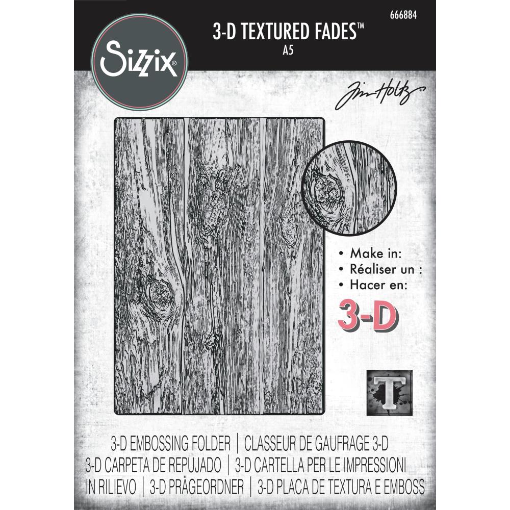 Sizzix Embossing Folder By Tim Holtz Lumber – Scrap en masse