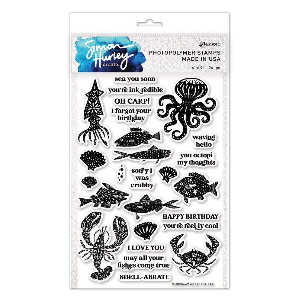 Simon Hurley create. Clear Stamps 6"X9" Under The Sea – Scrap en masse