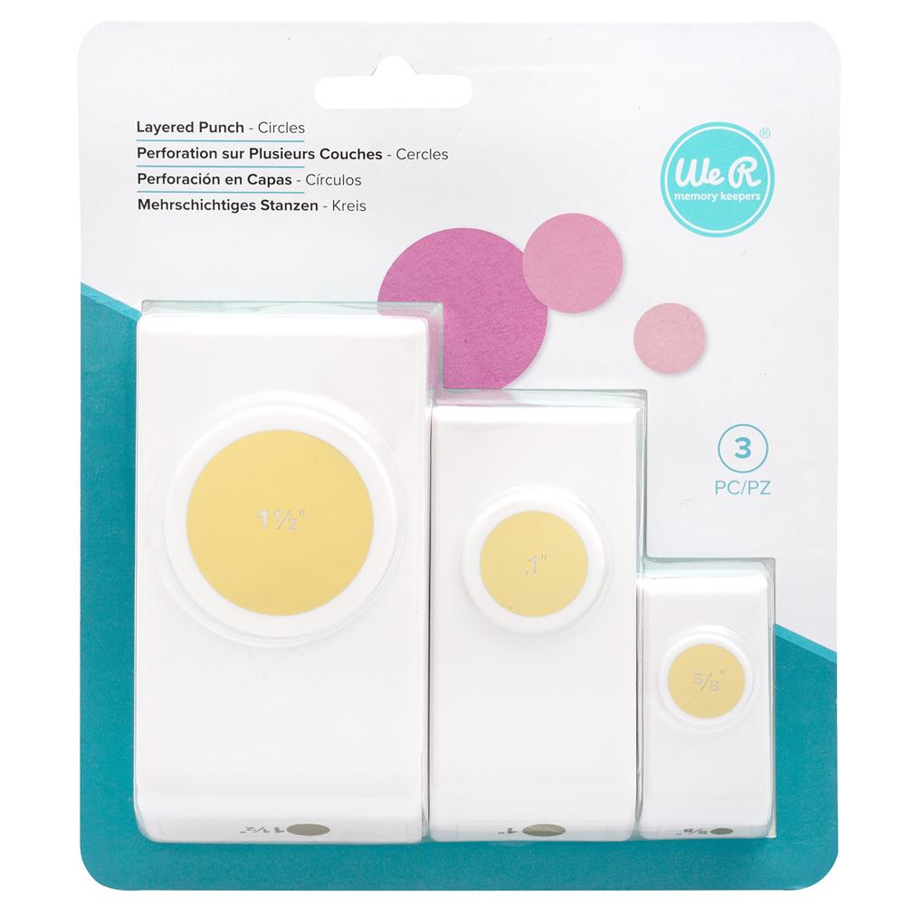 We R Layering Punches 3/Pkg Circles – Scrap en masse