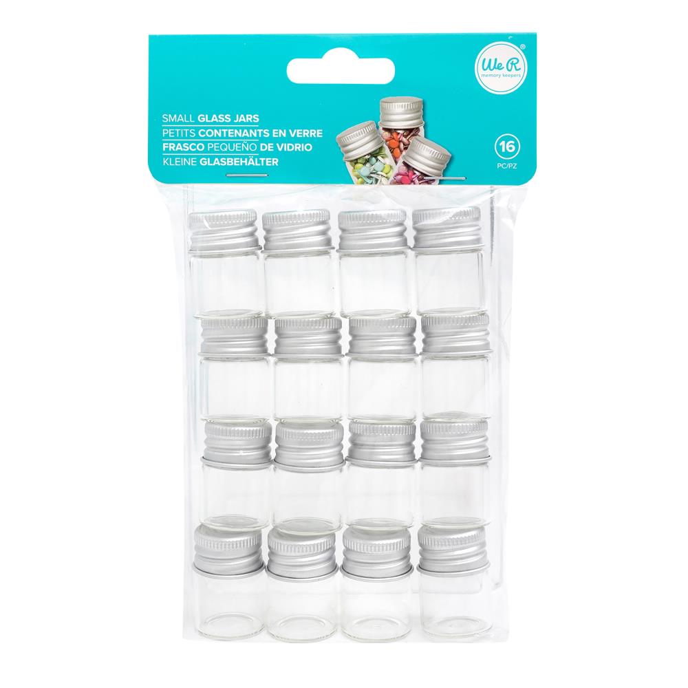 We R Memory Keepers Small Glass Jar Storage Bottles – Scrap en masse
