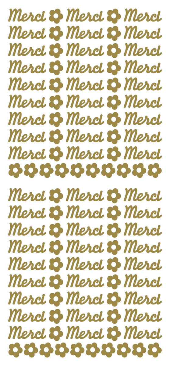 ECSTASY CRAFTS - Peel Off Stickers -Merci – Scrap en masse