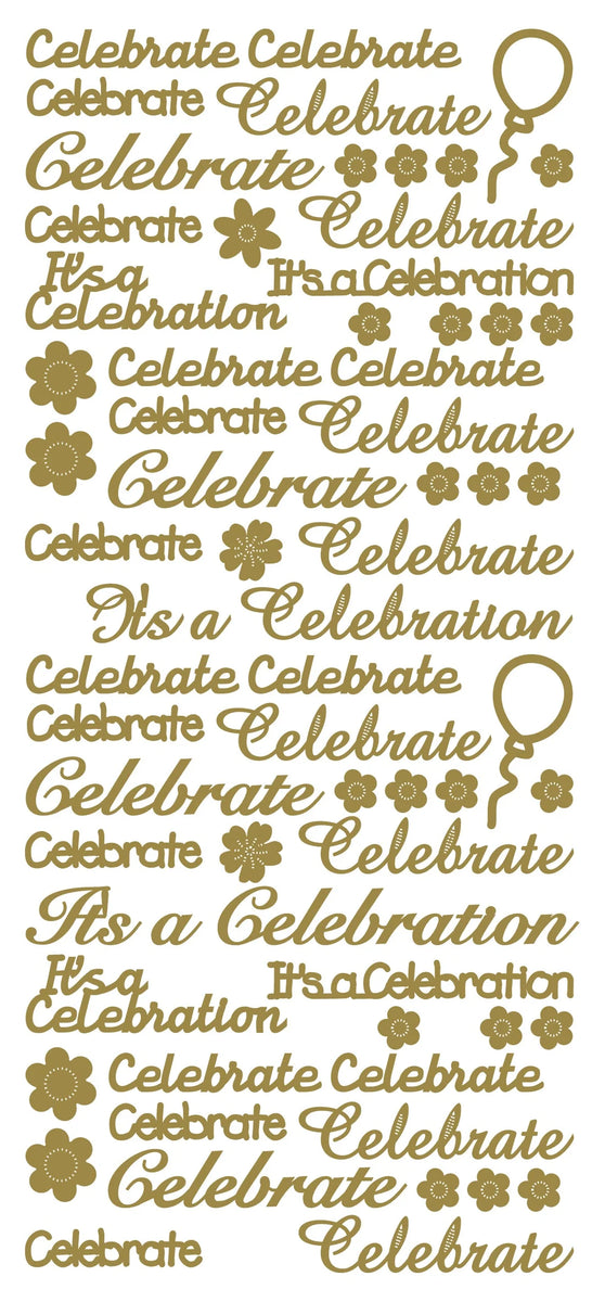 ECSTASY CRAFTS - Peel Off Stickers -Celebrate – Scrap en masse