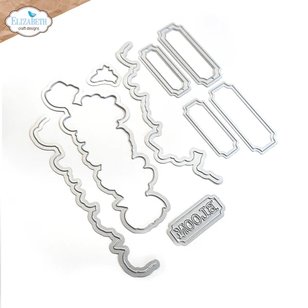 Elizabeth Craft Metal Die Border Flower – Scrap en masse