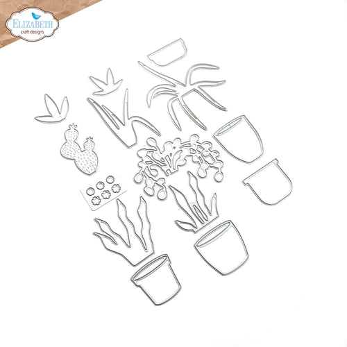 Elizabeth Craft - Metal Die Succulents & Pots – Scrap en masse