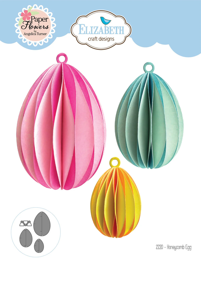 Elizabeth Craft Metal Die -Honeycomb Egg – Scrap en masse