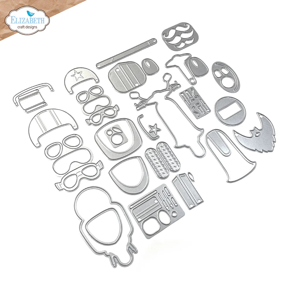 Elizabeth Craft Metal Die -Scooter with sidecar – Scrap en masse