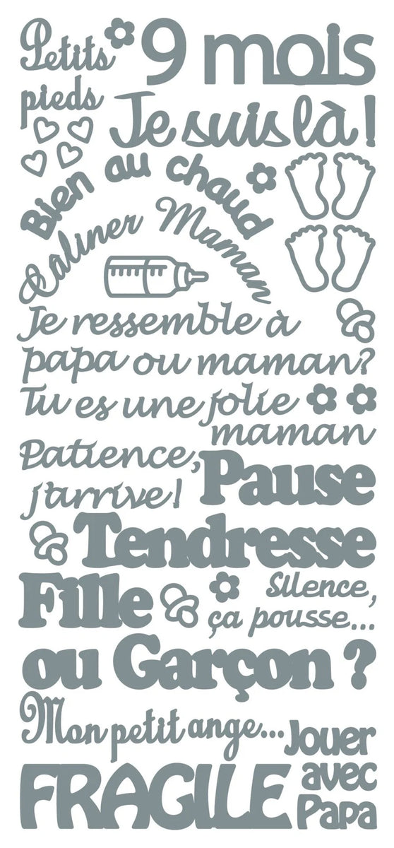 ECSTASY CRAFTS - Peel Off Stickers - Je Suis La Black – Scrap en masse