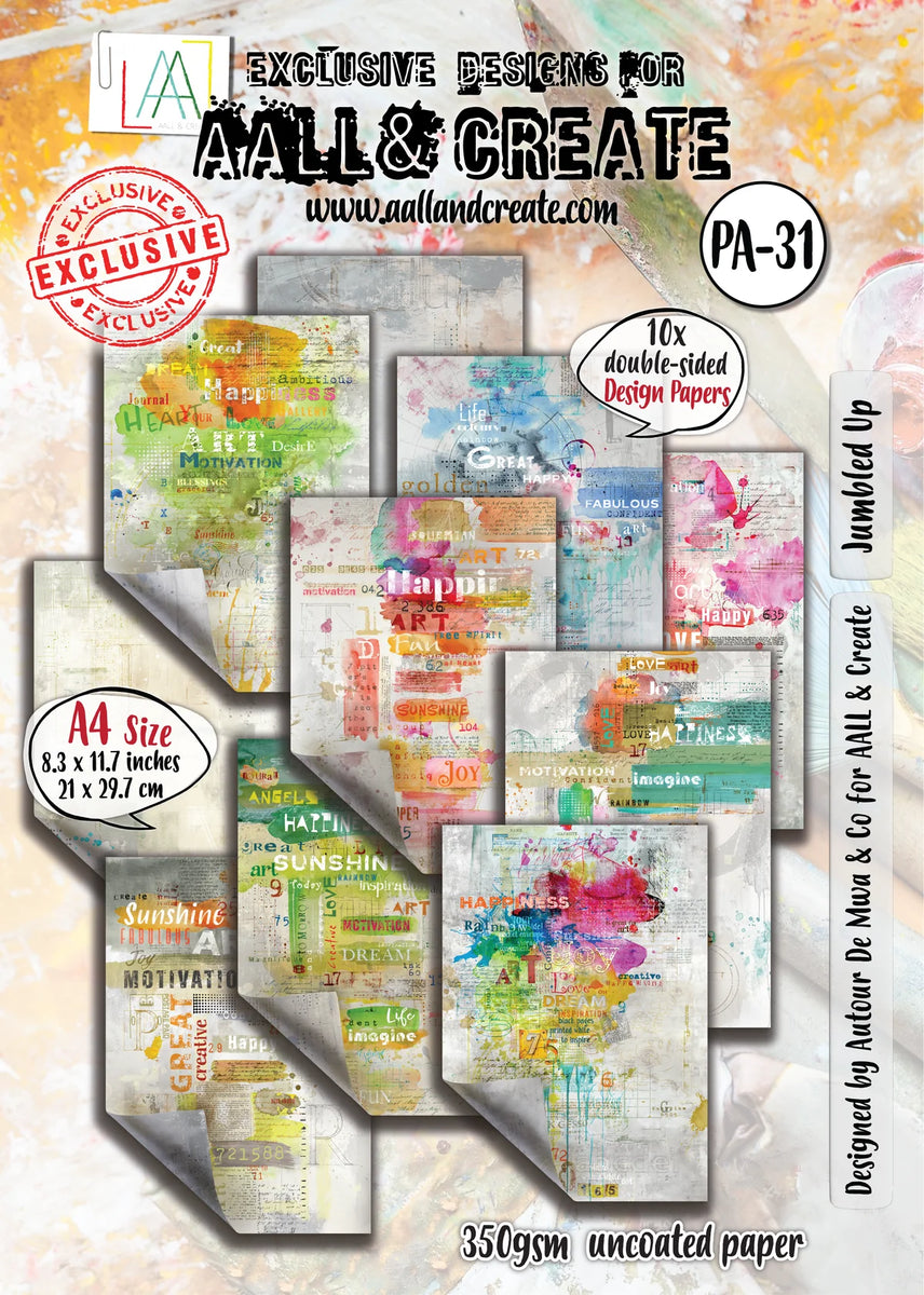 AALL and Create -A4 Design Paper - Jumbled Up – Scrap en masse