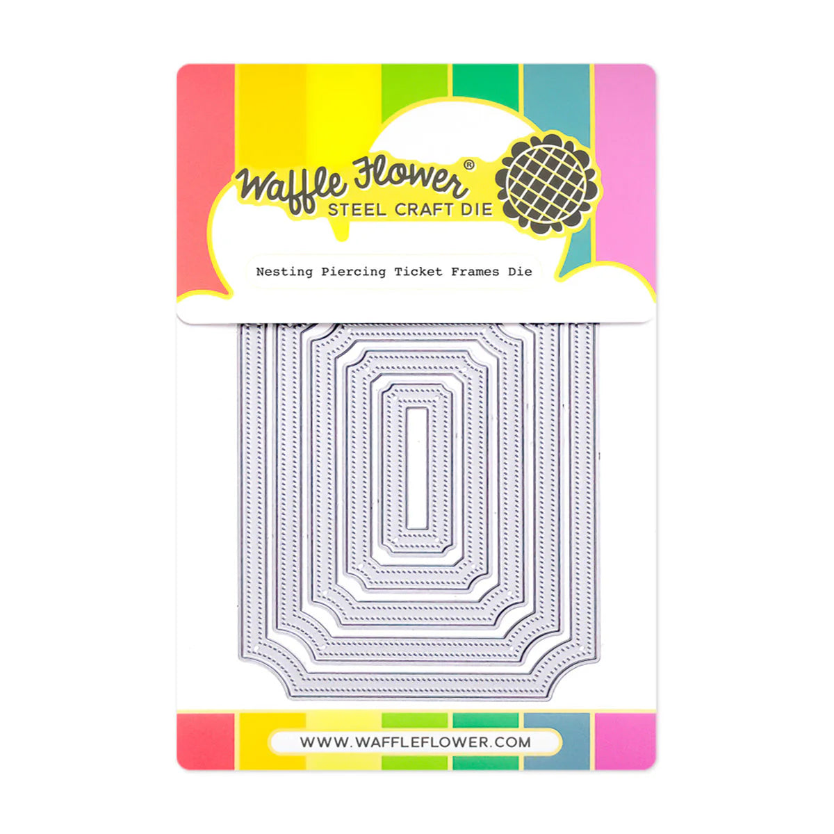 Waffle Flower Nesting Piercing Ticket Frames Die – Scrap en masse