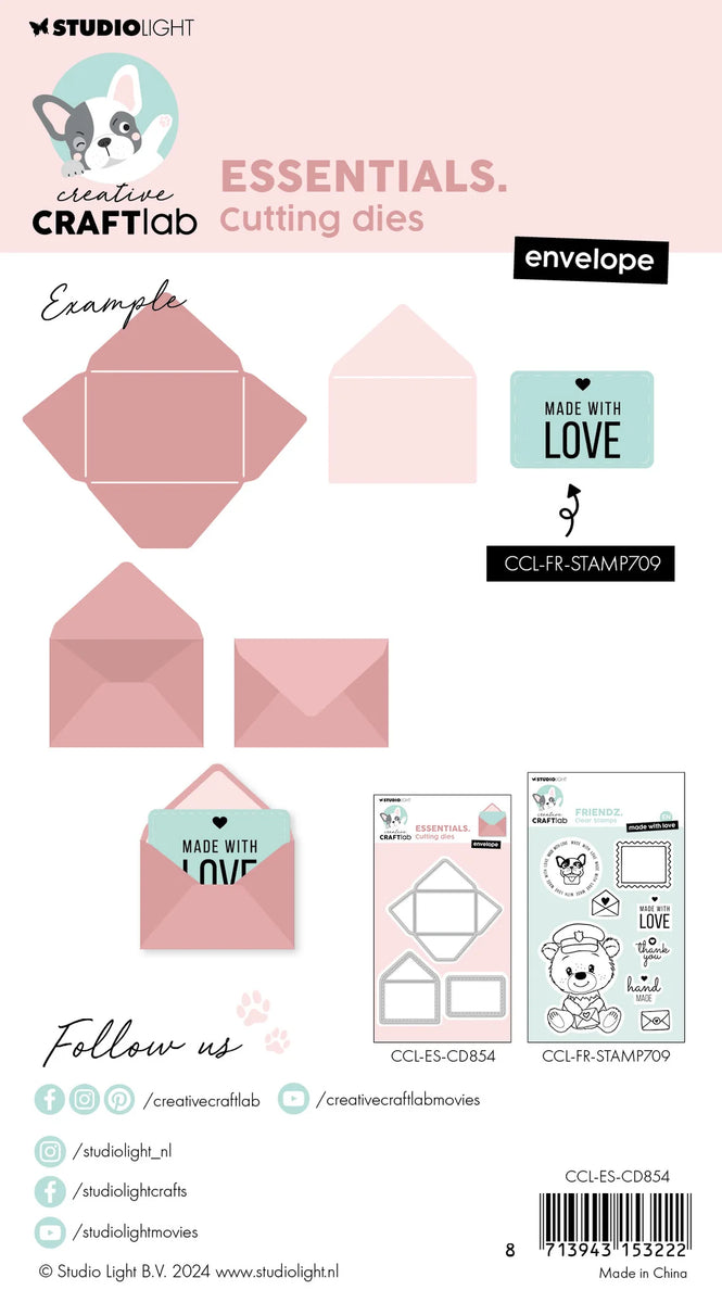 Studio Light Cutting Die Envelope Essentials 3 PC – Scrap en masse