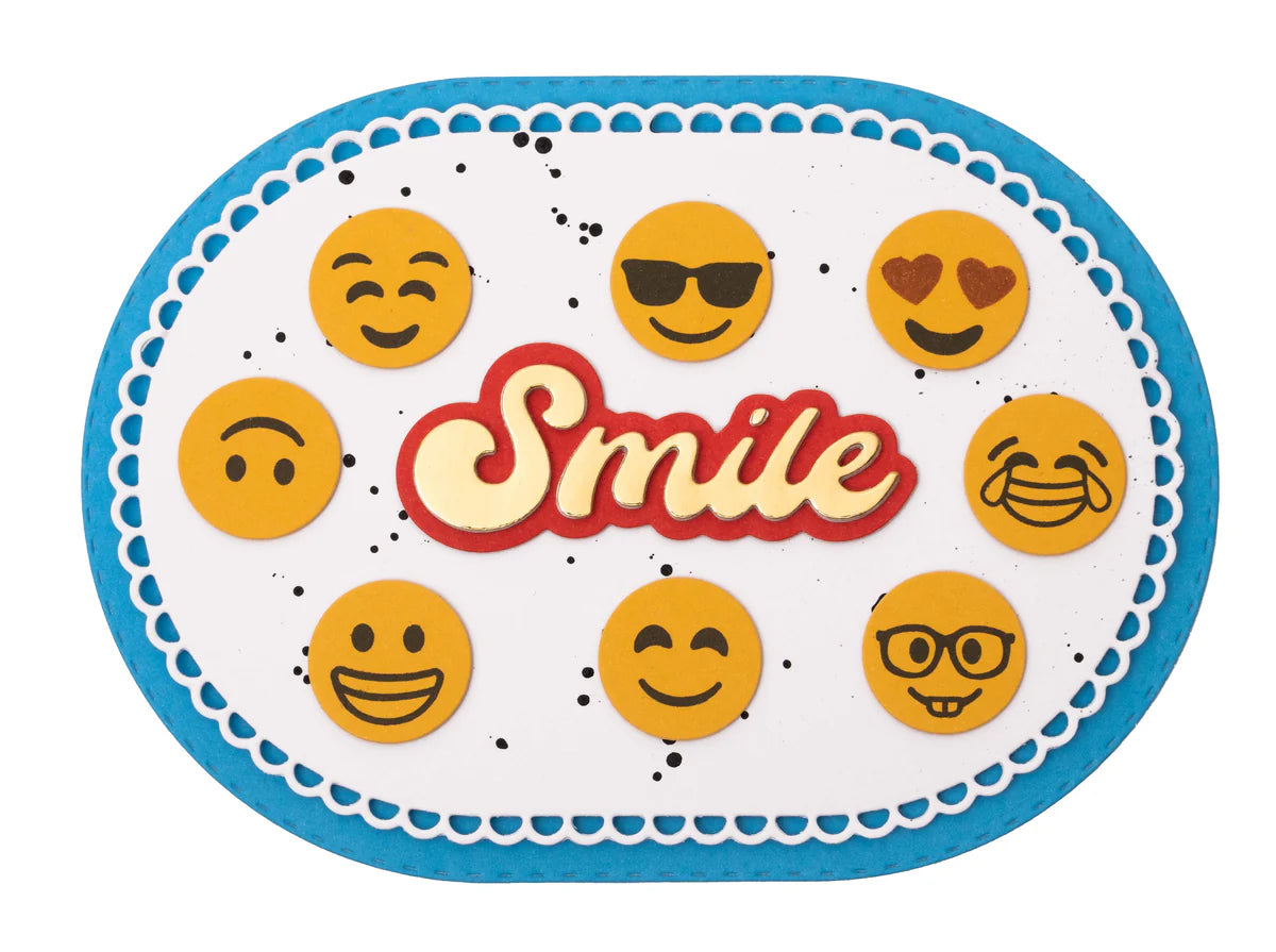 STUDIO LIGHT -Stamp & Cutting Die Emoticons Essentials 17 Pieces ...