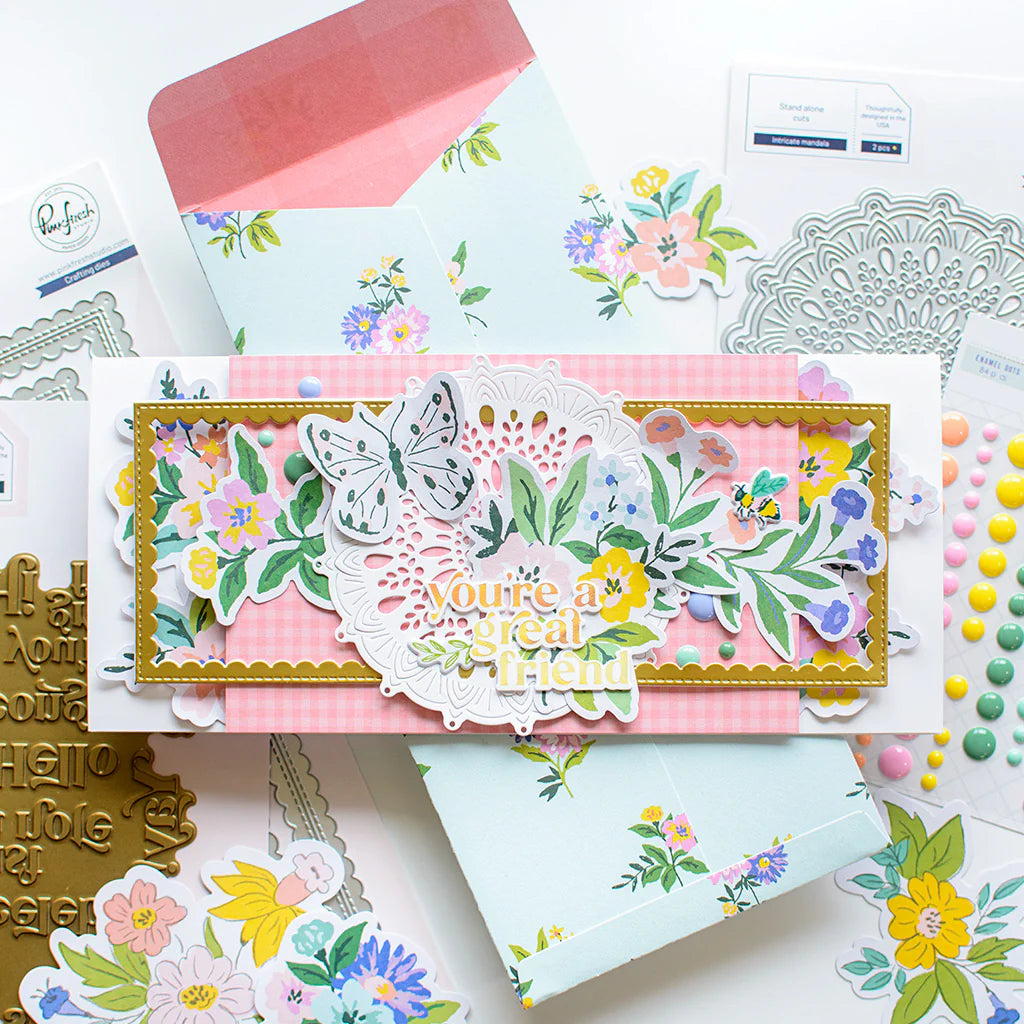Pinkfresh Essentials Slimline Envelope Die Set – Scrap en masse