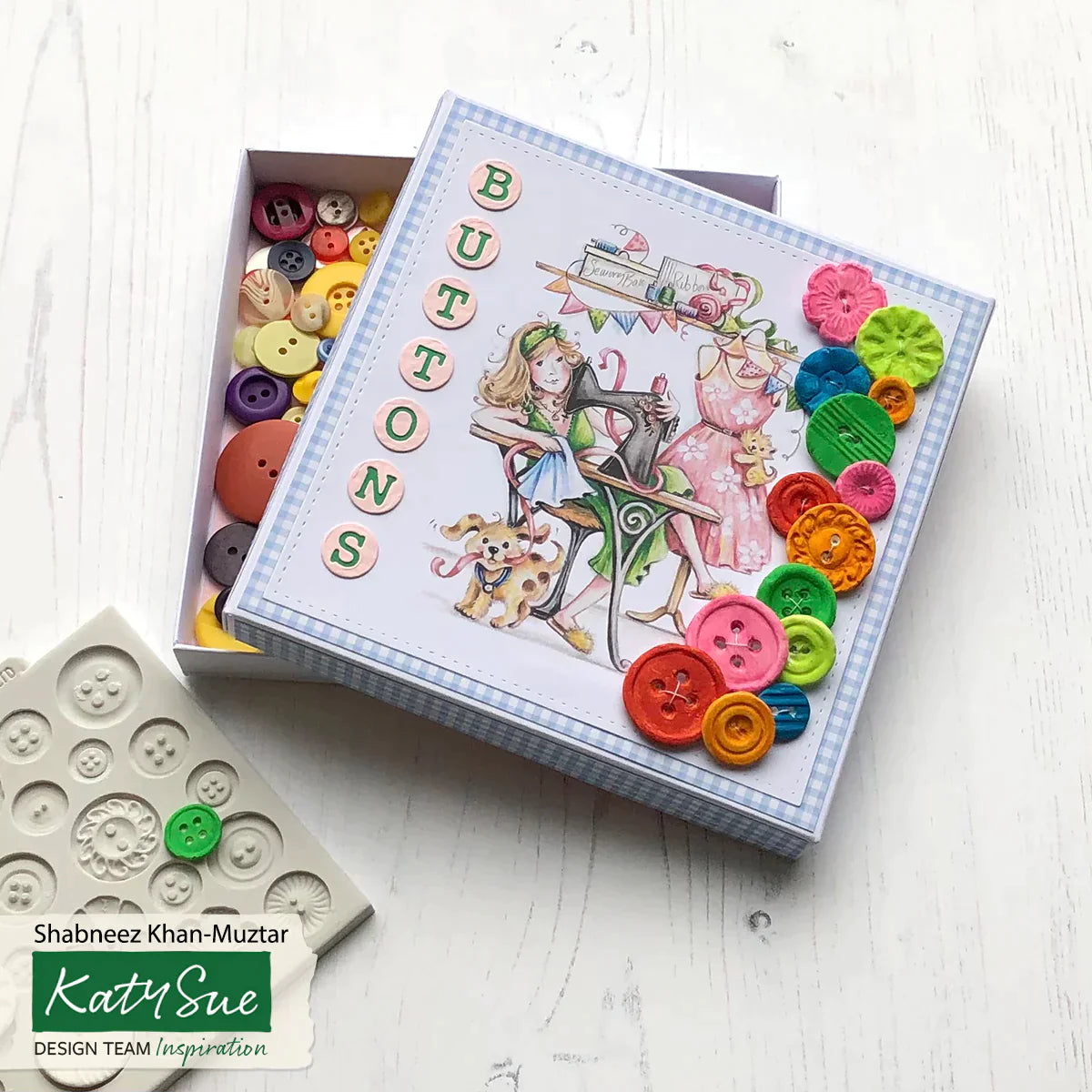 KATY SUE - Buttons Silicone Mould – Scrap en masse