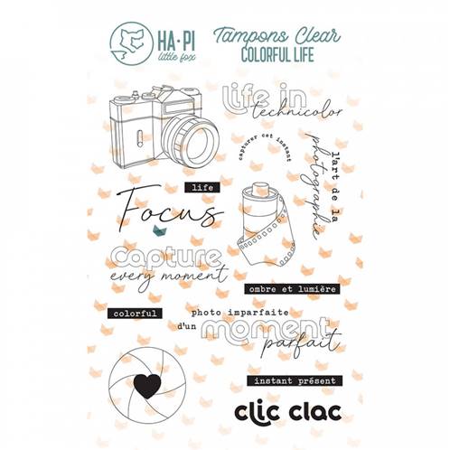 HA PI little fox - Tampon clear : Technicolor – Scrap en masse