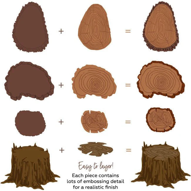 Honey Bee Stamps Lovely Layers: Slice & Stump - Honey Cuts – Scrap en masse