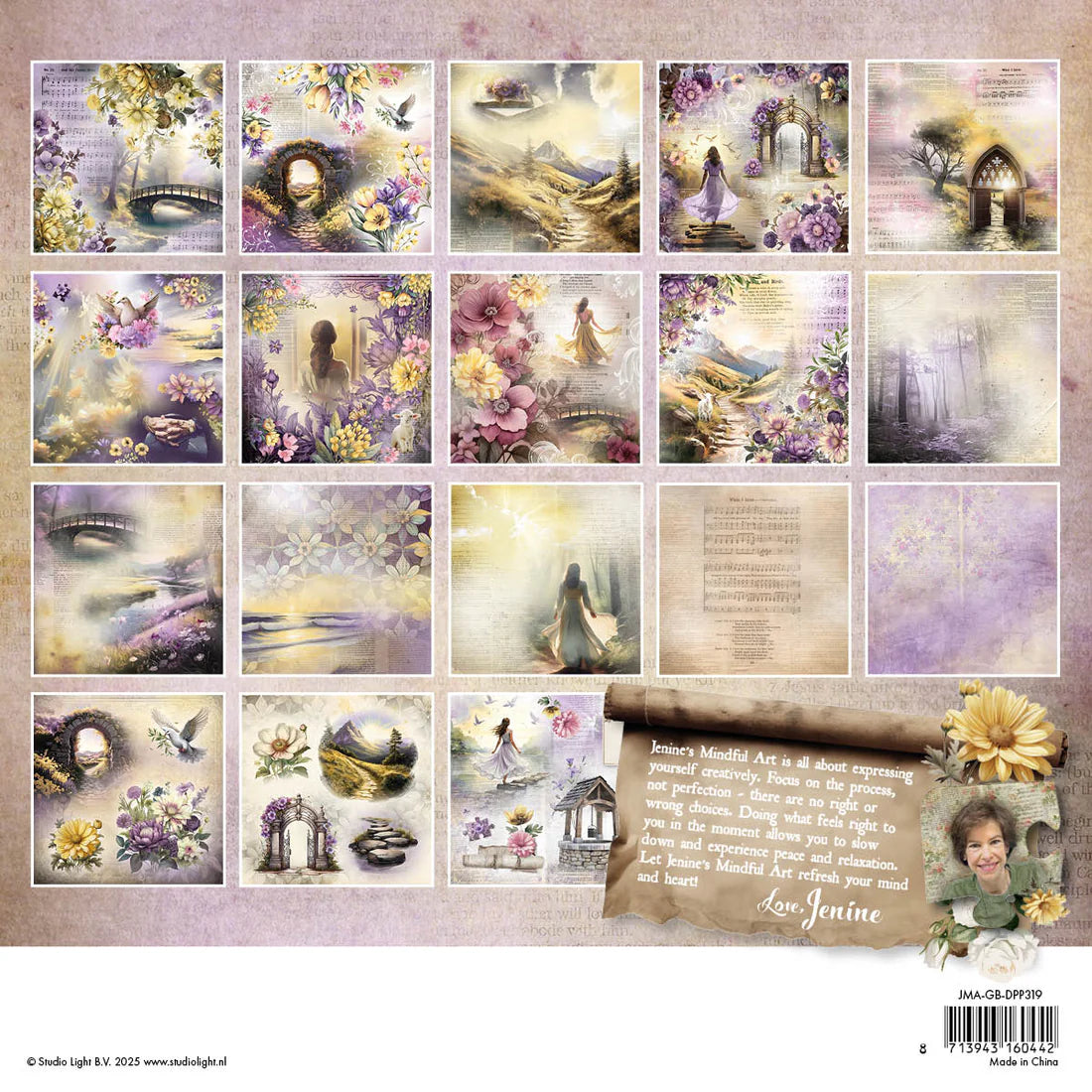 Studio Light Designer Paper Pad Collage Paper Growing & Blooming 36 Sh ...