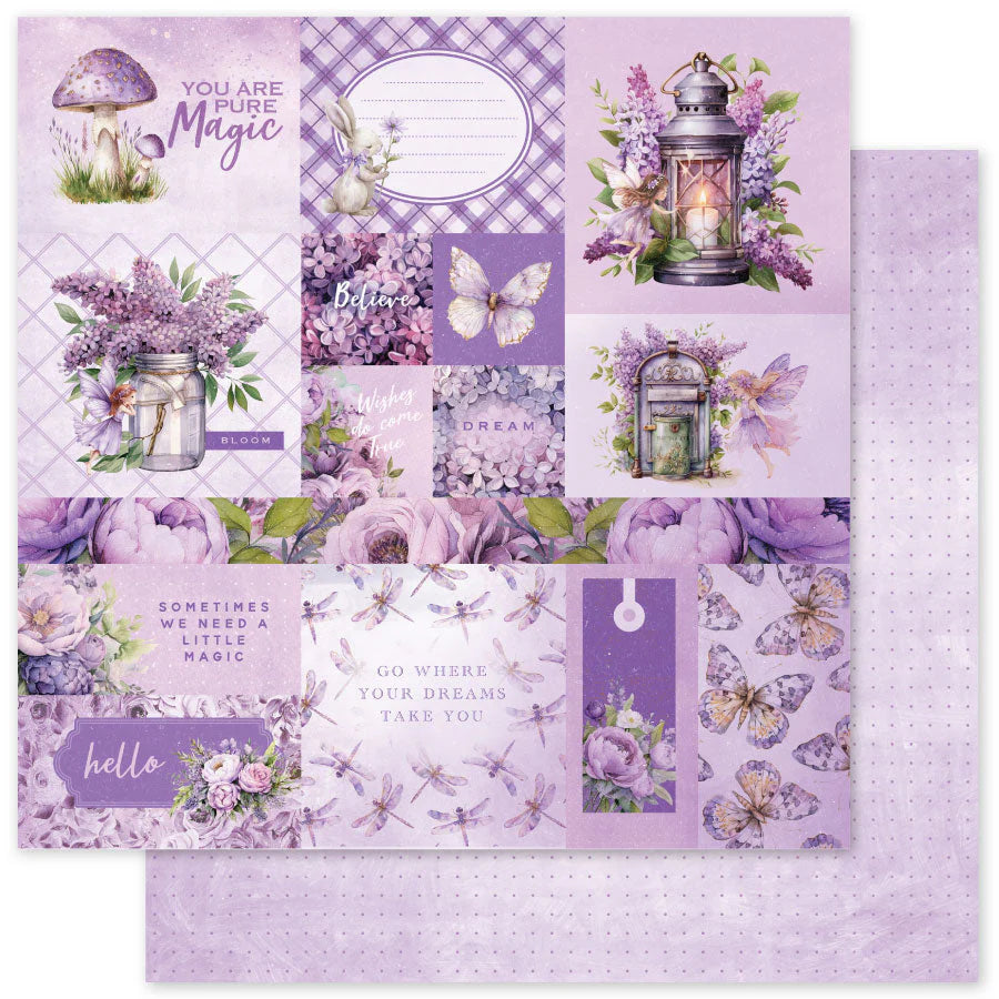 Paper Rose Lavender & Fairies 6x6 Paper Collection – Scrap en masse