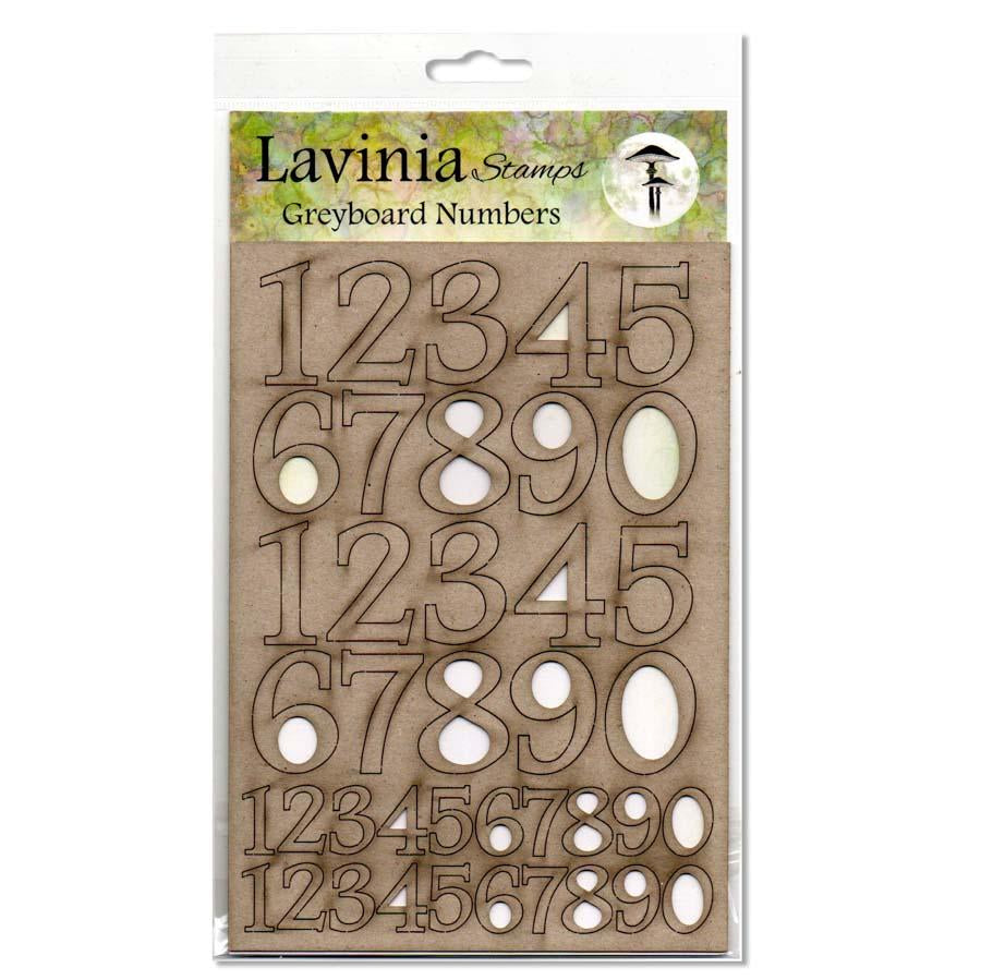 Lavinia Stamps - Greyboard Numbers – Scrap en masse