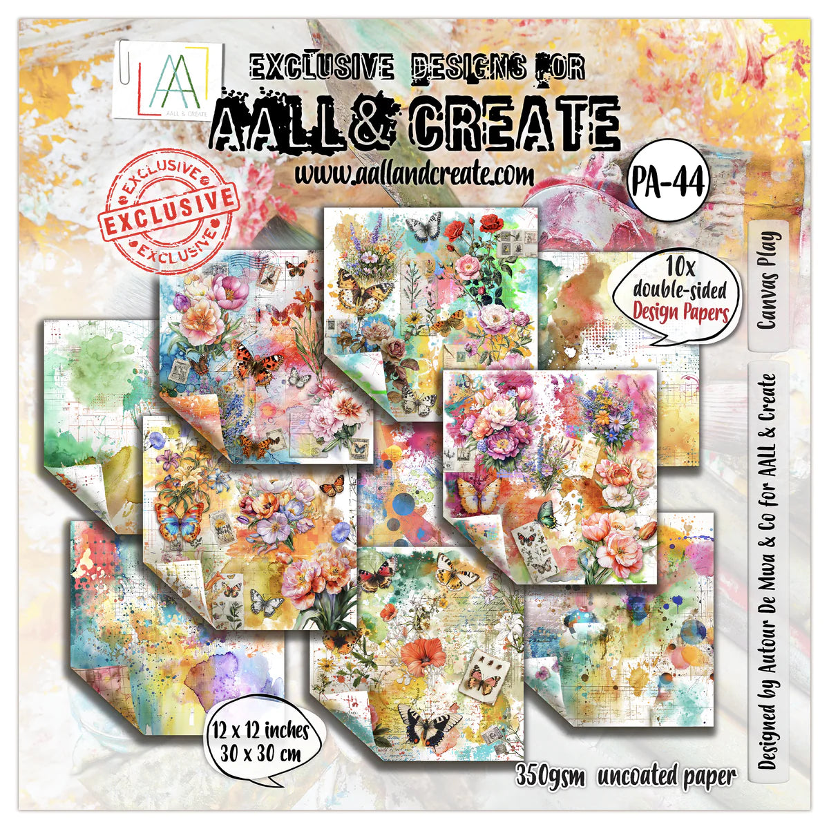 AALL and Create - 12x12 Design Paper - Canvas Play -044 – Scrap en masse