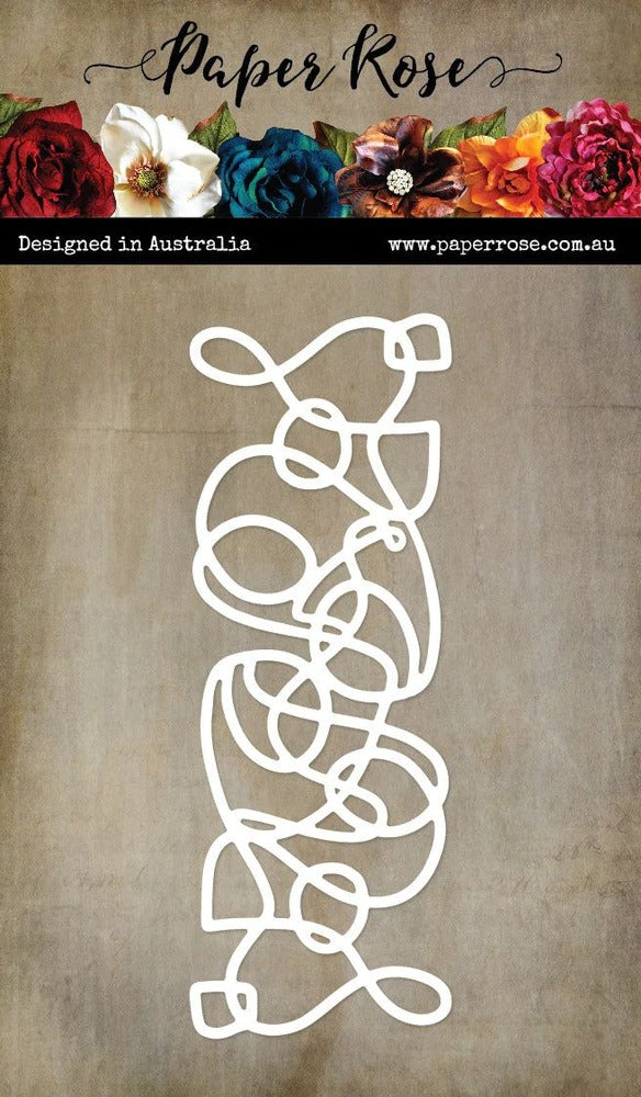 Paper Rose Die, Abstract Scribble Texture Border – Scrap en masse