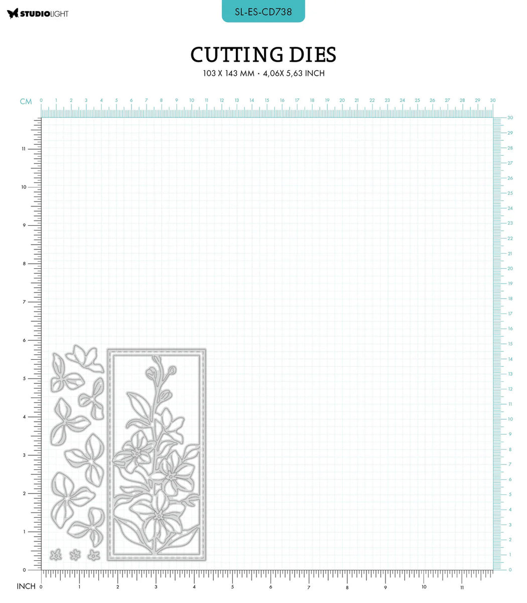 Studio Light Cutting Die Floral Frame Essentials – Scrap en masse