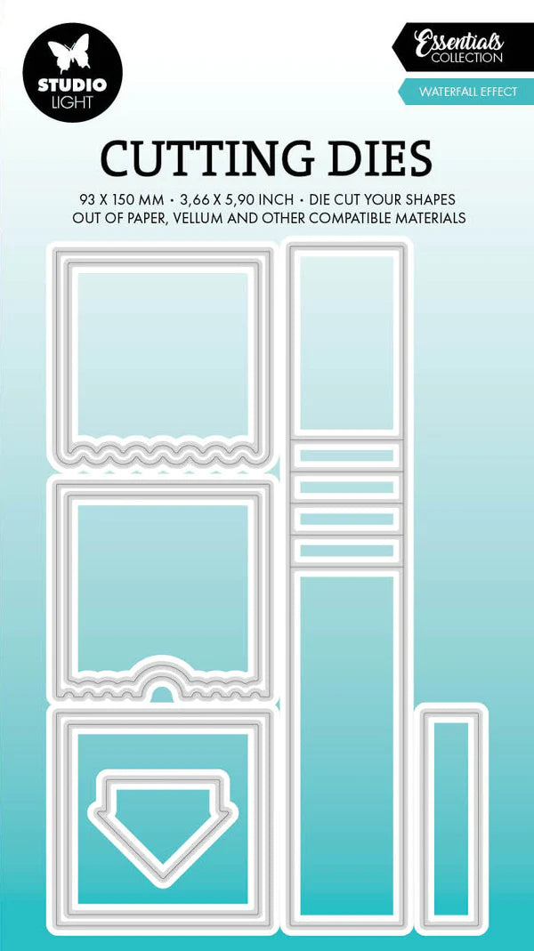 Studio light - Cutting Dies Waterfall Effect Essentials 9 PC – Scrap en ...