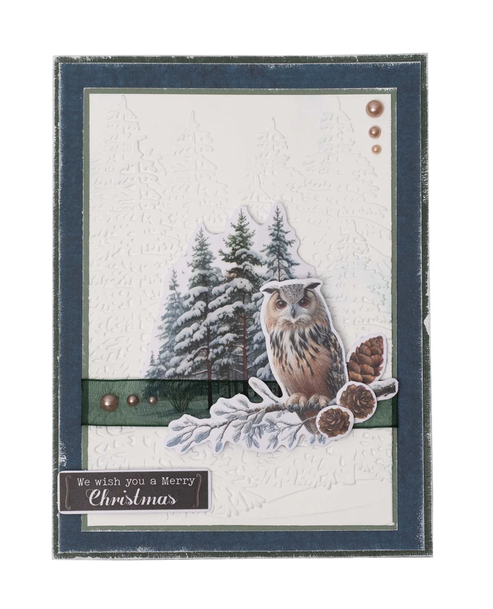 STUDIO LIGHT - Embossing Folder Forest Background Essentials 1 Piece ...