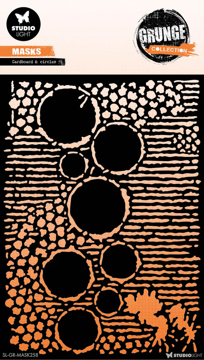 Studio Light Mask Cardboard & Circles Grunge Collection 1 PC – Scrap en ...
