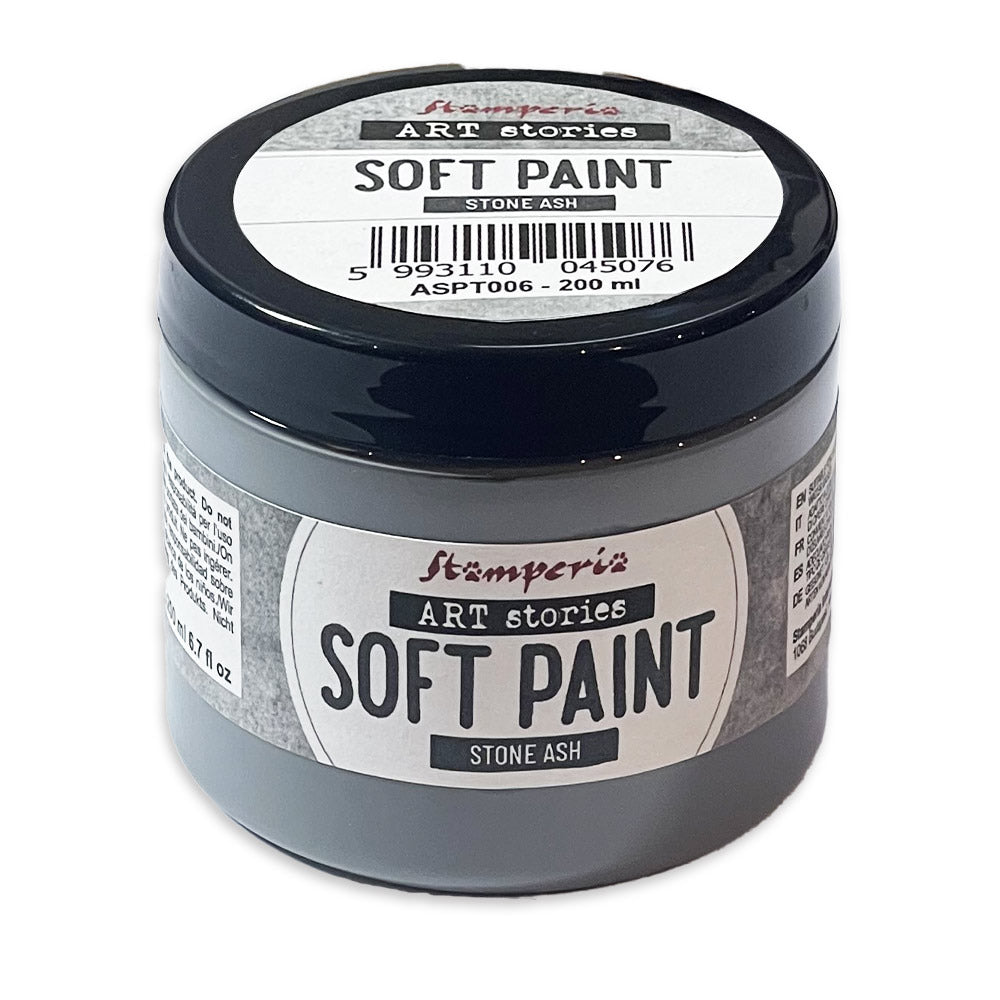 Stamperia - Art Stories Soft Paint, 200ml - Stone Ash – Scrap en masse