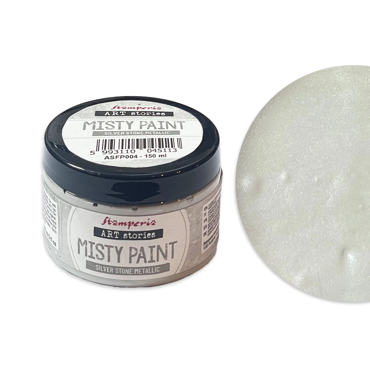Stamperia Misty Paint metallic ml 150 - Silver Stone – Scrap en masse