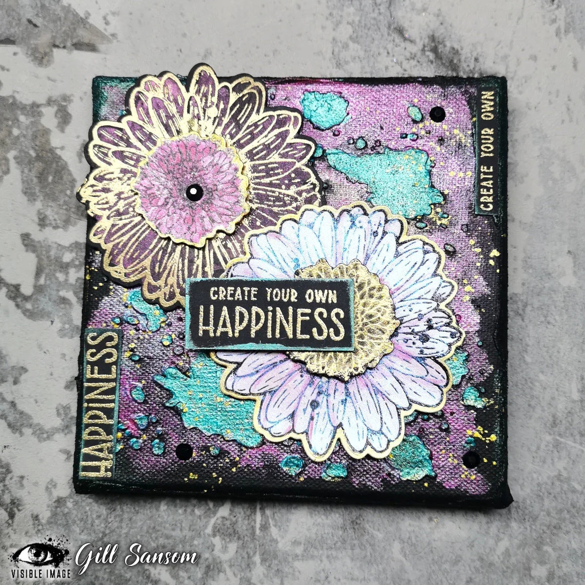 Visible Image Splash Stencil - 6 x 6 – Scrap en masse