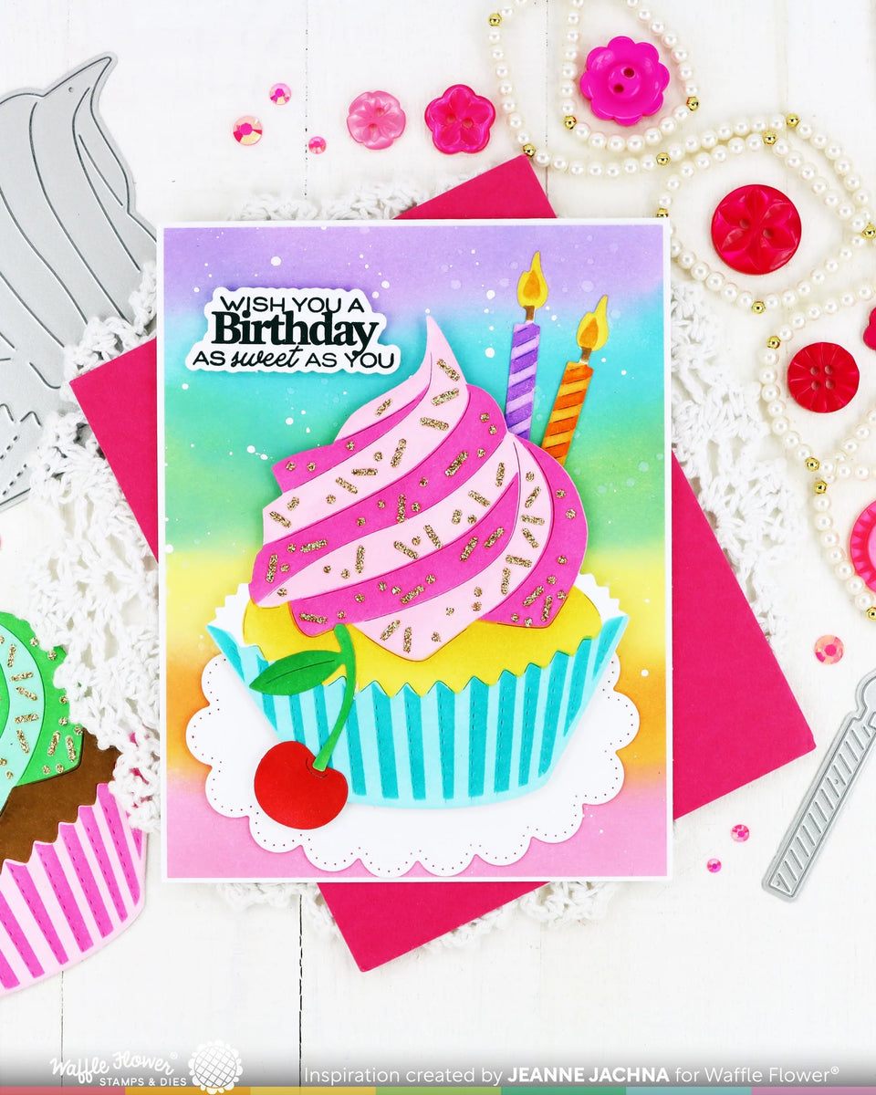 WAFFLE FLOWER X GALINA FILIPPENKO Sweet Cupcake Die – Scrap en masse