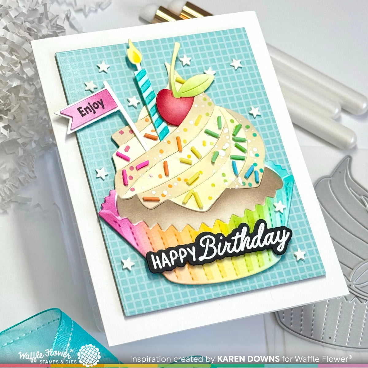 WAFFLE FLOWER X GALINA FILIPPENKO Sweet Cupcake Die – Scrap en masse