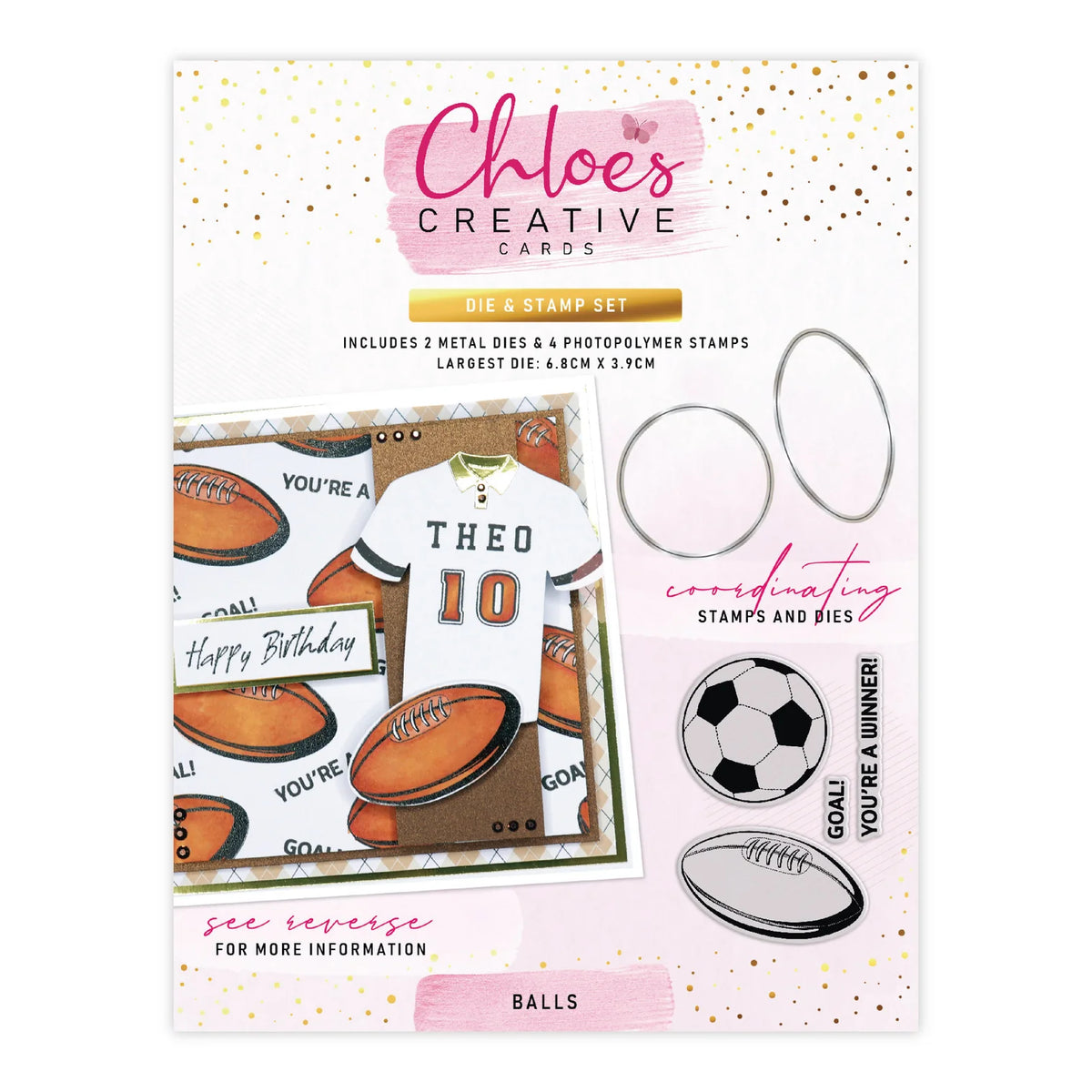 Chloe's Creative Cards Die & Stamp - Balls – Scrap en masse