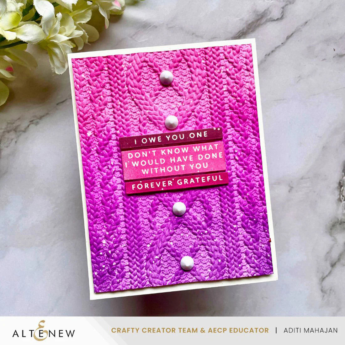 Altenew Cozy Sweater 3D Embossing Folder – Scrap en masse