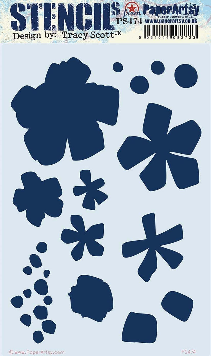 PaperArtsy -PA Stencil 474 Large {Tracy Scott} – Scrap en masse