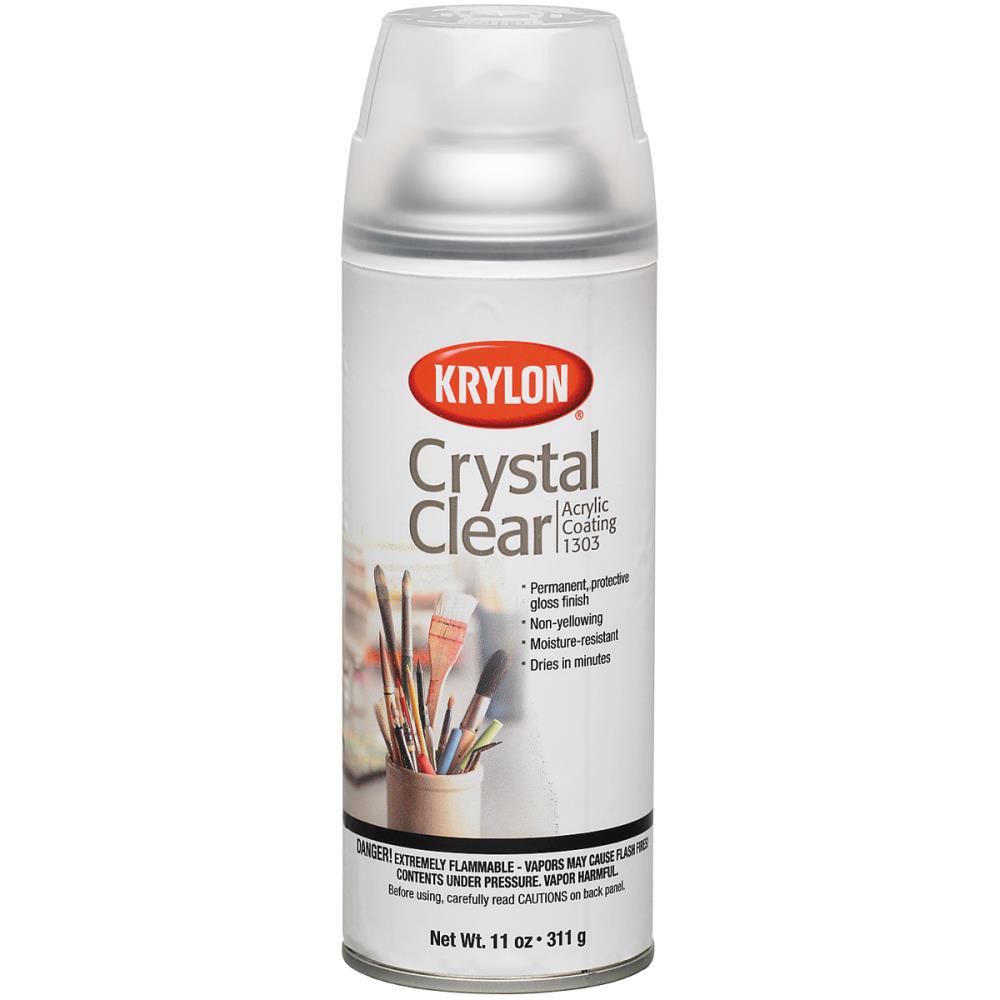 Krylon Crystal Clear Acrylic Coating Aerosol Spray 11oz – Scrap en masse