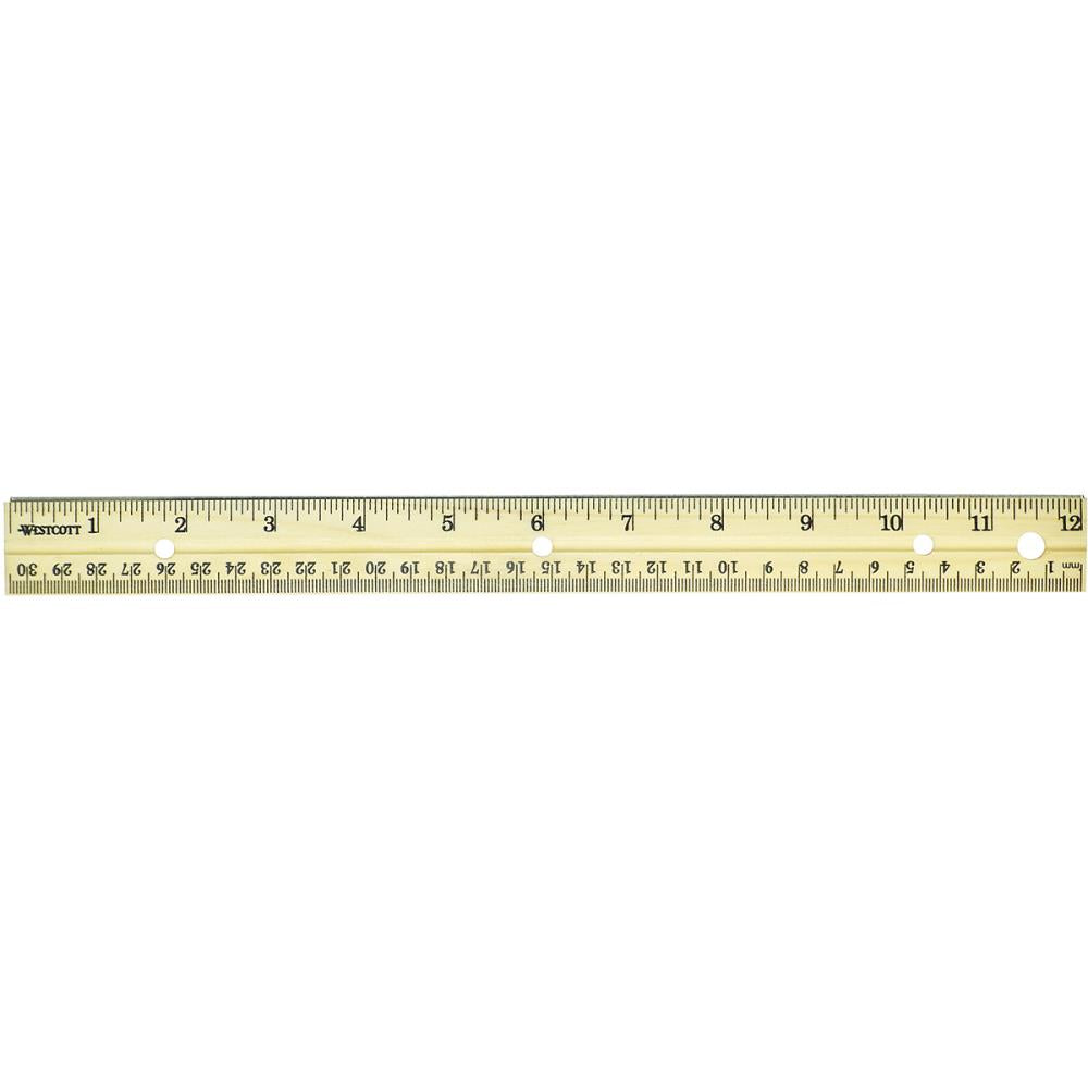 Wood Ruler 12" Metal Edge – Scrap en masse