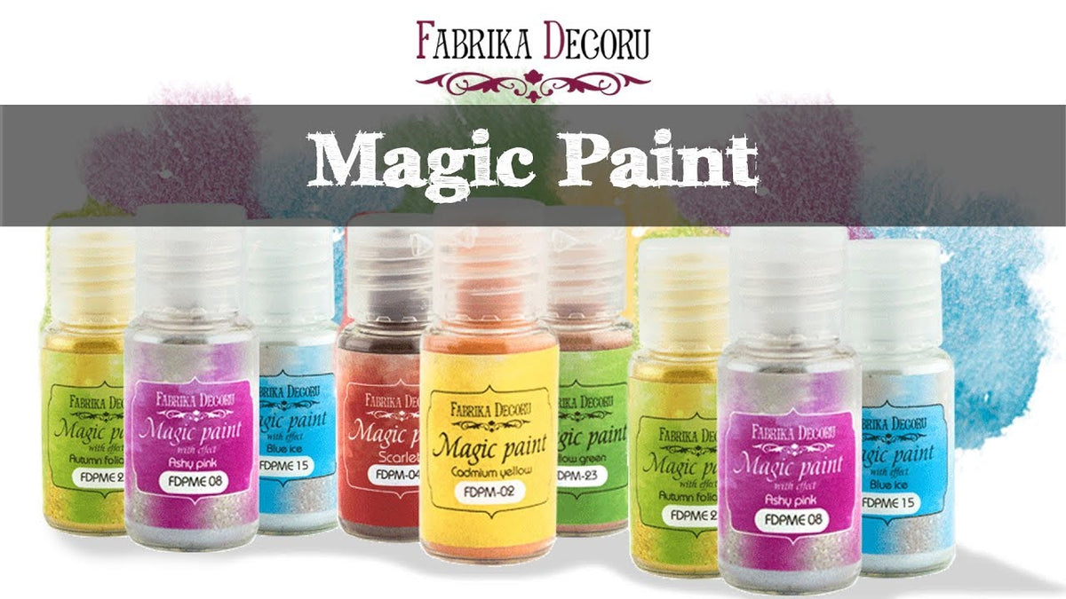 Fabrika Decoru DRY PAINT MAGIC PAINT WITH EFFECT SHIMMER (various colo ...